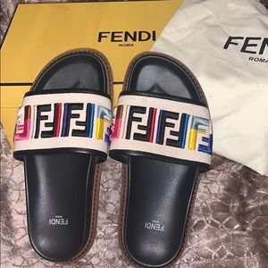 Fendi | Shoes | Fendi Slides | Poshmark